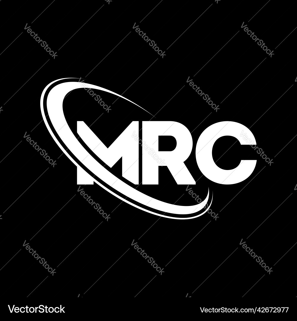 Mrc logo letter letter logo design Royalty Free Vector Image