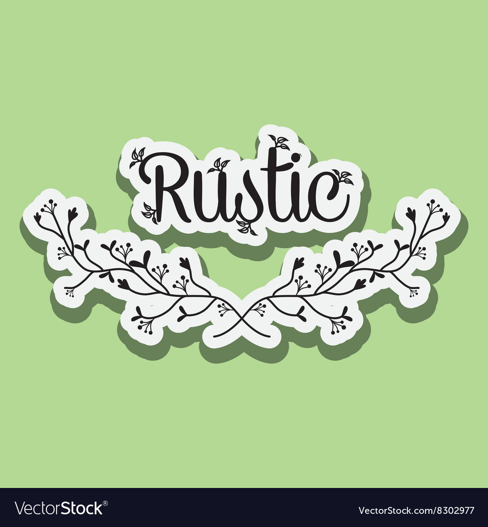 Rustic icon design Royalty Free Vector Image - VectorStock