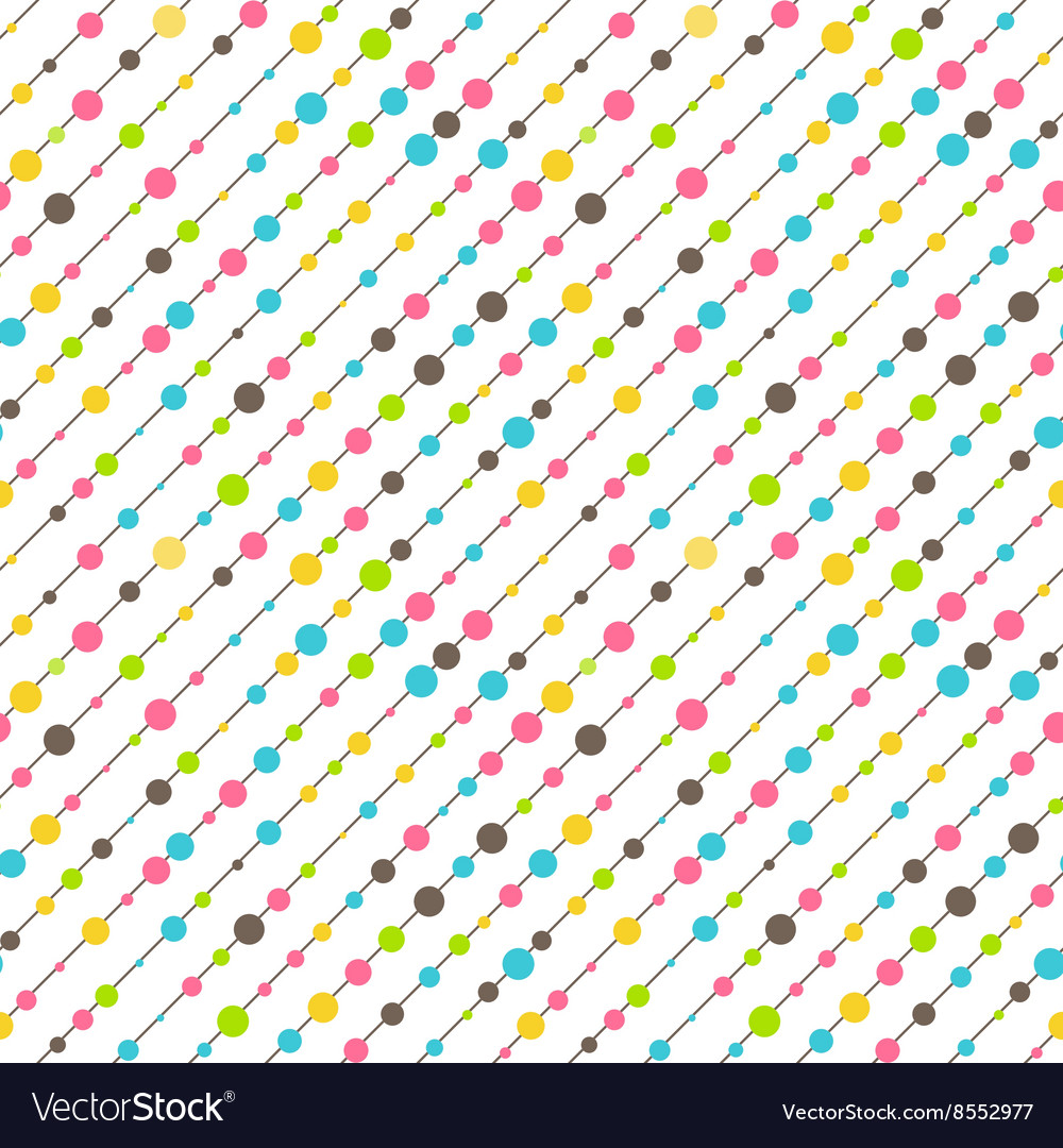 Seamless fun abstract diagonal pattern isolated Vector Image