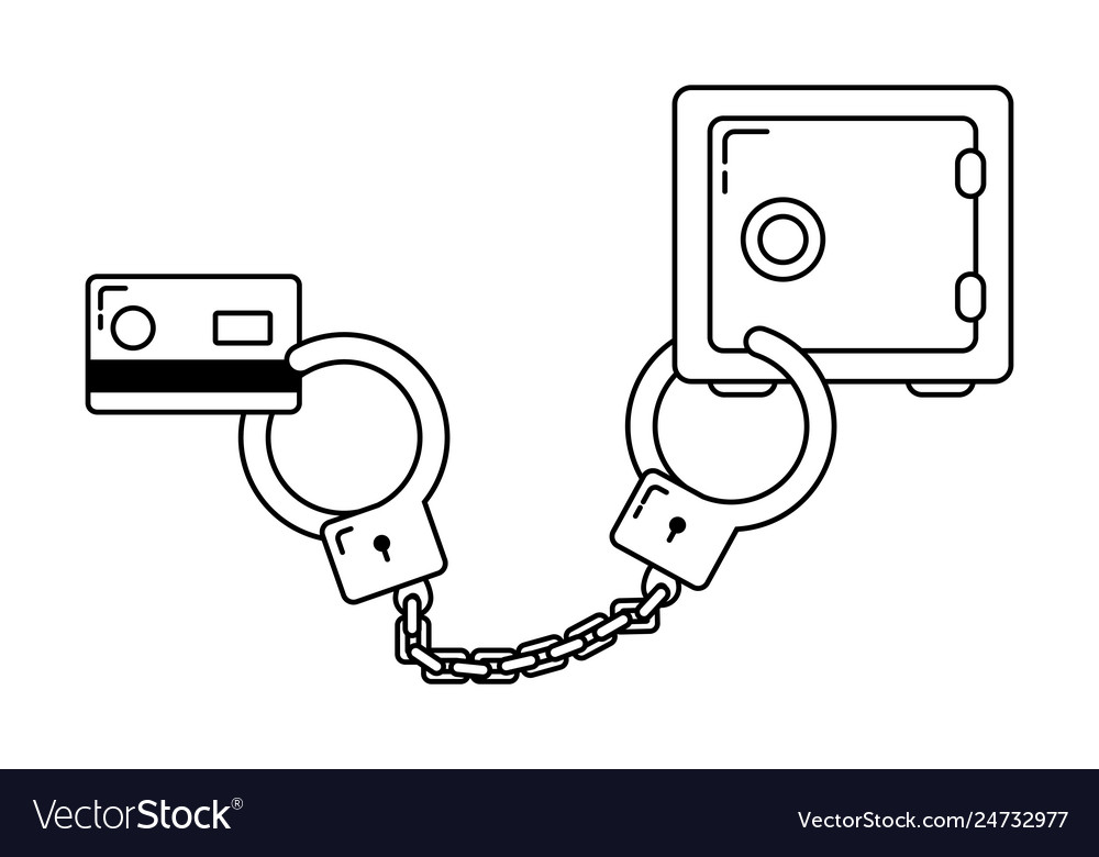 Security system cartoon Royalty Free Vector Image