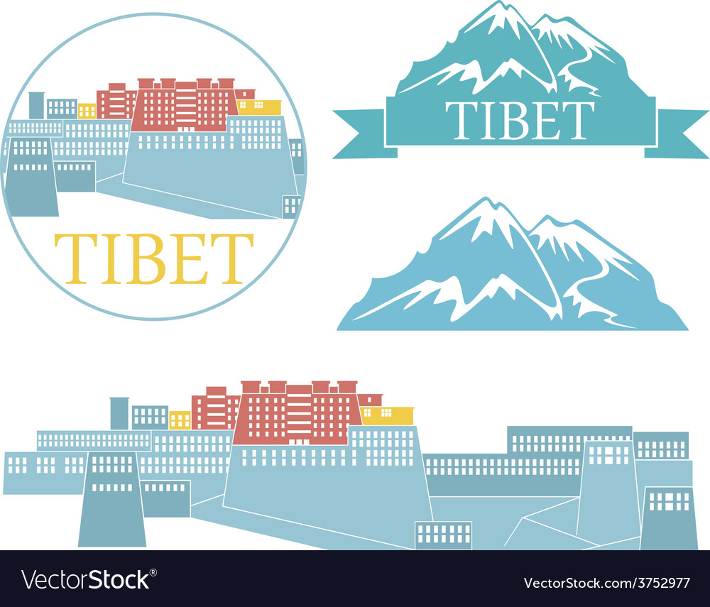 Tibet Royalty Free Vector Image - VectorStock