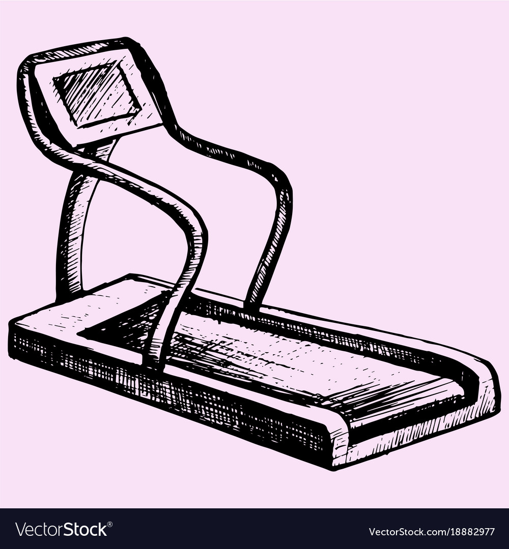 Treadmill Royalty Free Vector Image - VectorStock
