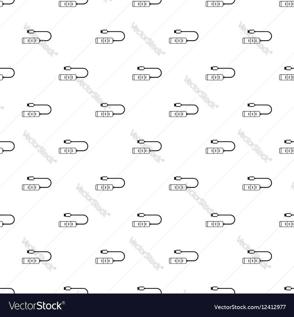 Usb hub pattern simple style Royalty Free Vector Image