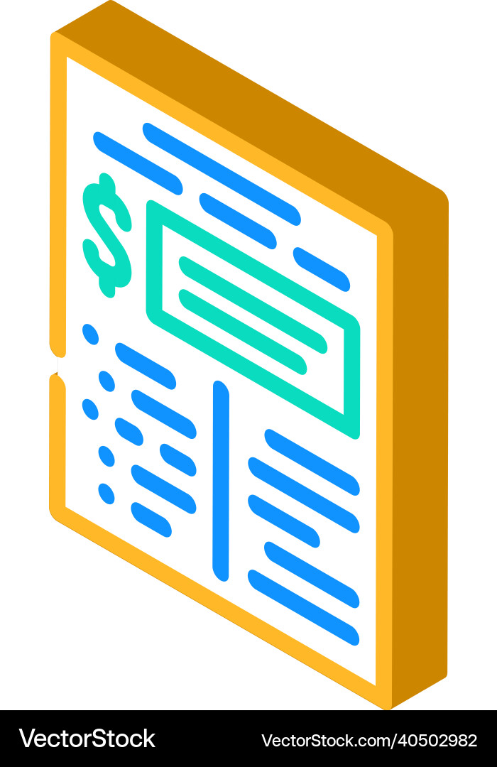 Advisor business consultant isometric icon Vector Image