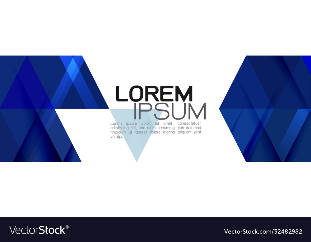 Blue repeating triangles gradient geometric Vector Image
