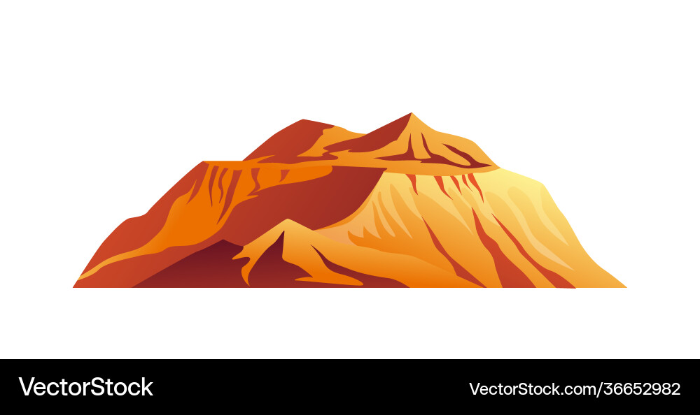 Colorado mountain plato rocky cliffs in desert Vector Image