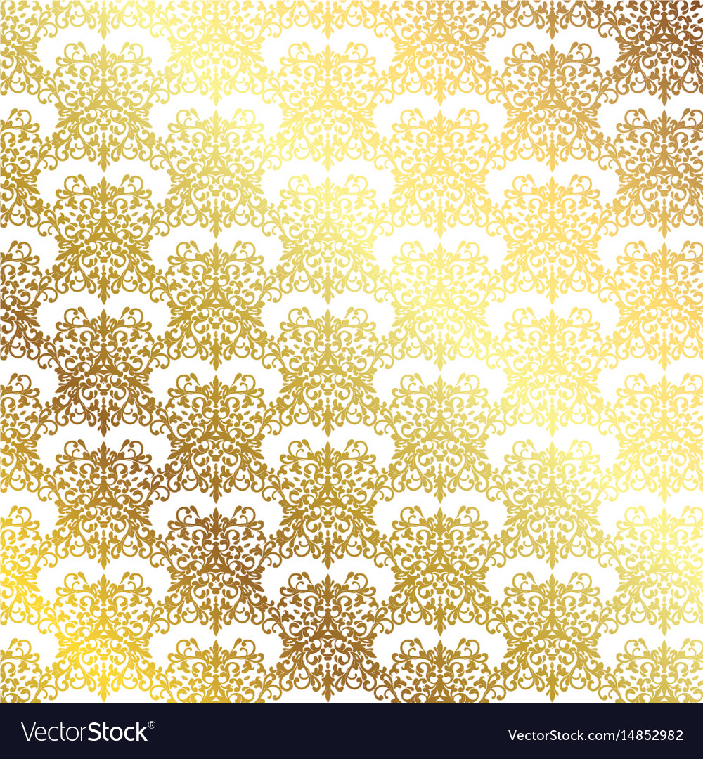 Gold pattern background Royalty Free Vector Image