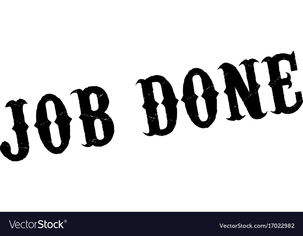 Job done rubber stamp Royalty Free Vector Image Job done rubber stamp Royalty Free Vector Image