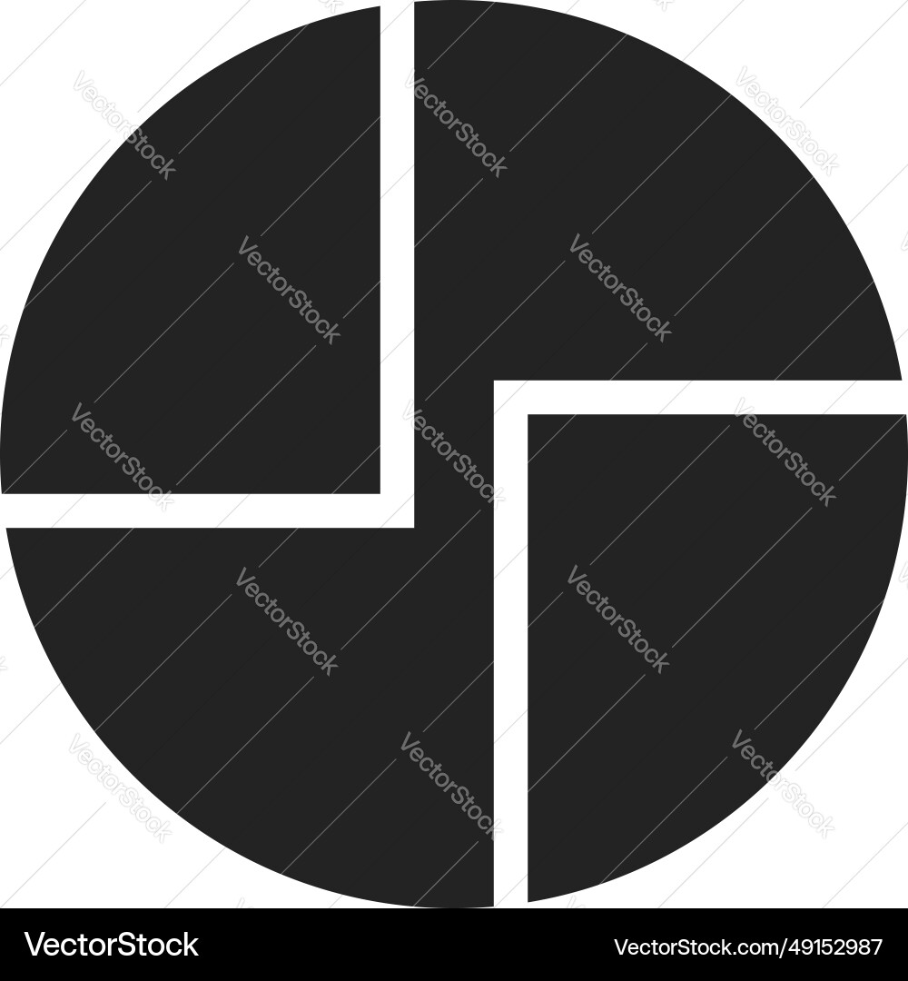 Abstract geometric shapes in a black circle Vector Image