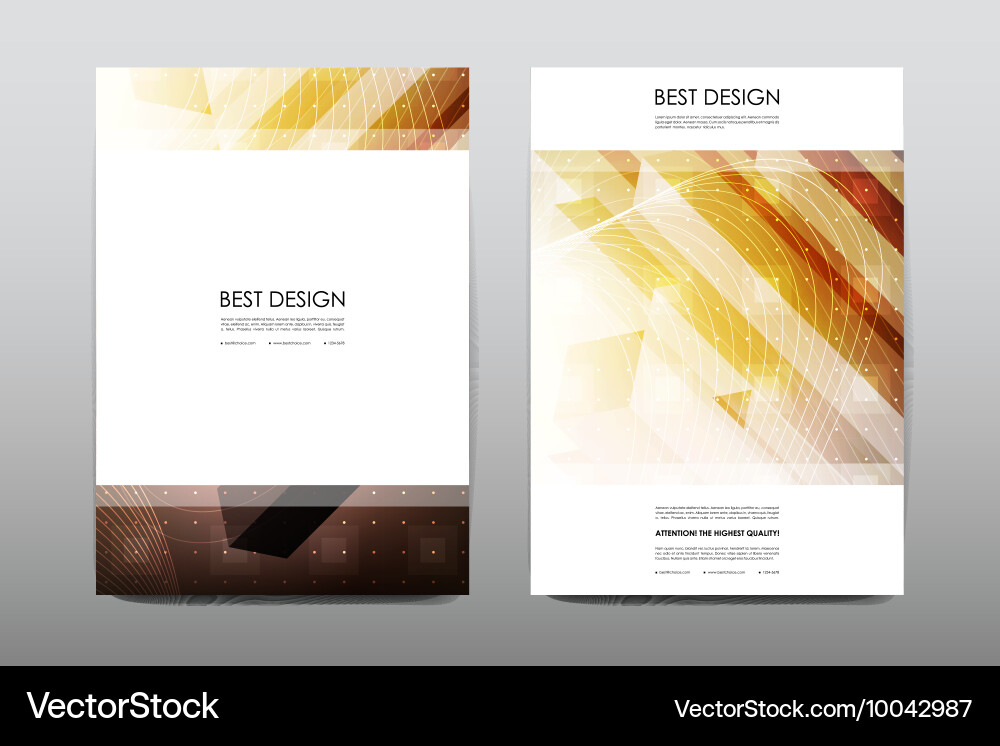 Brochure layout template flyer design Royalty Free Vector