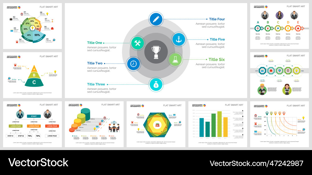 Colorful research or management concept Royalty Free Vector