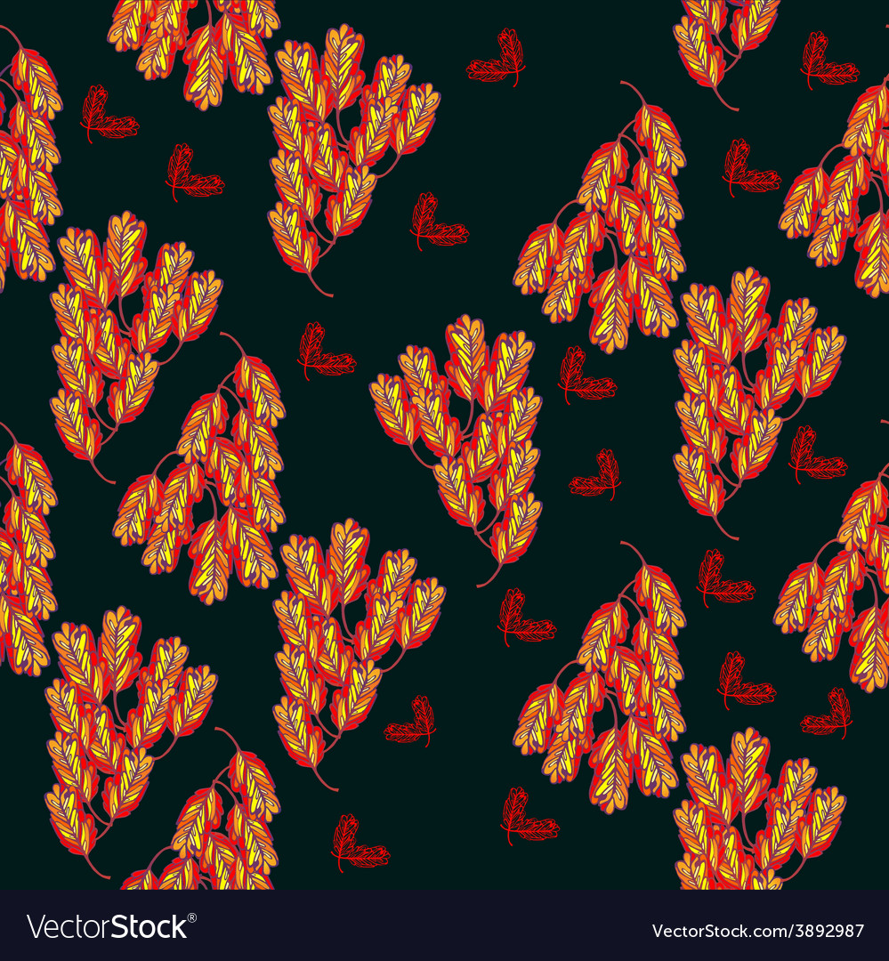 Foliage pattern Royalty Free Vector Image - VectorStock