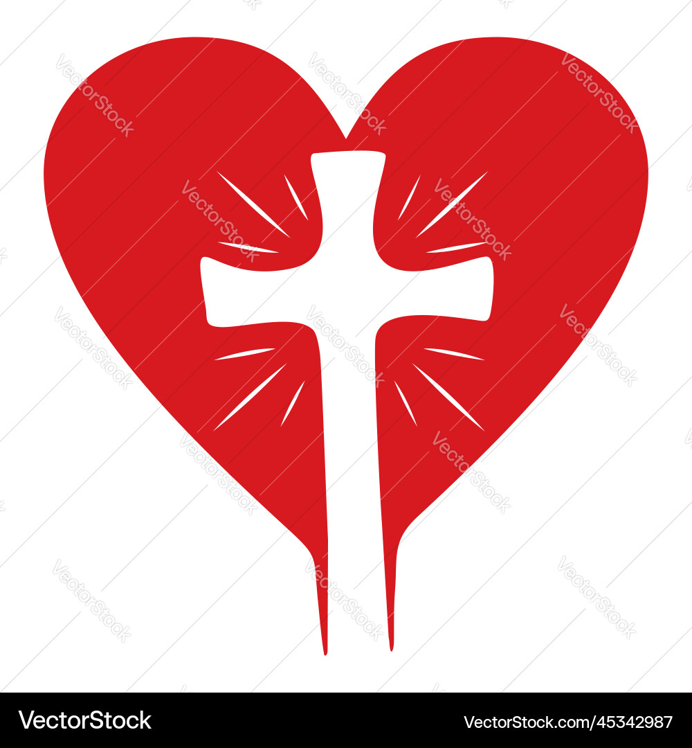 I love christianity religion design Royalty Free Vector