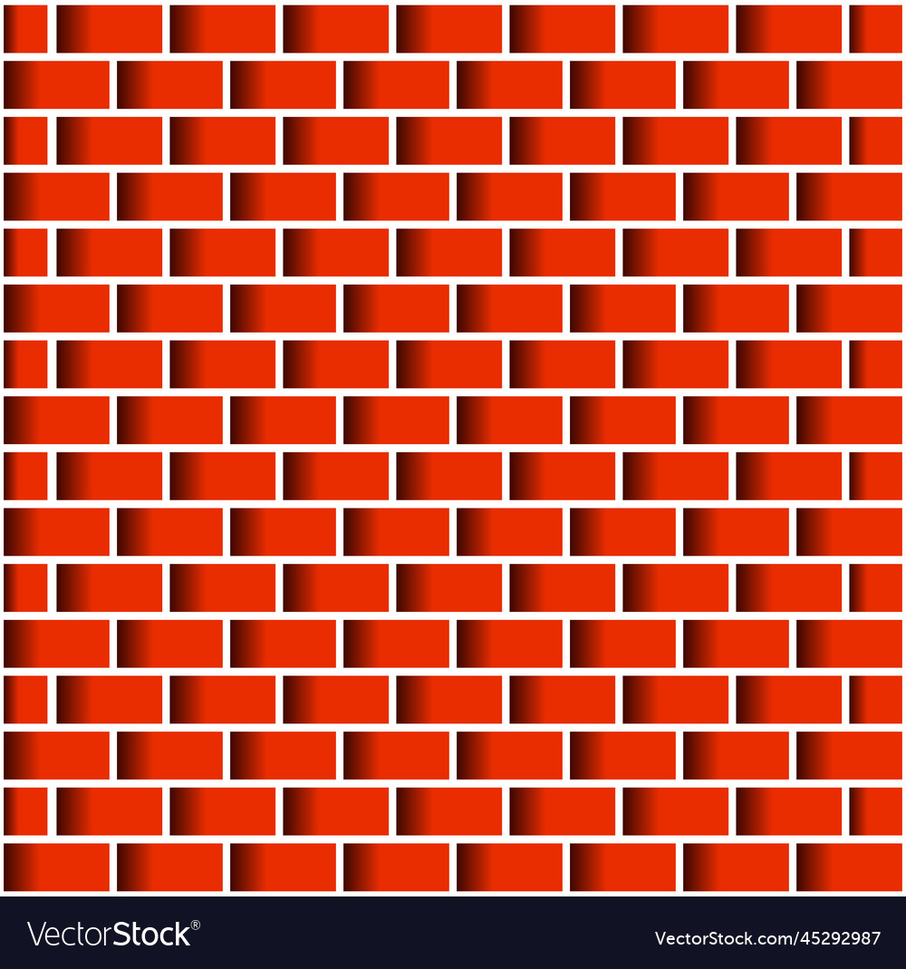 Red bricks wall background Royalty Free Vector Image