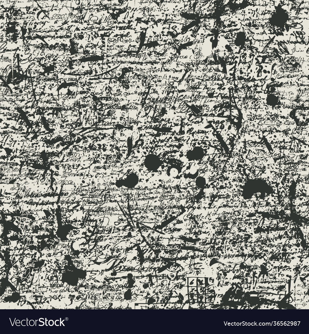 Seamless pattern with an abstract handwritten text