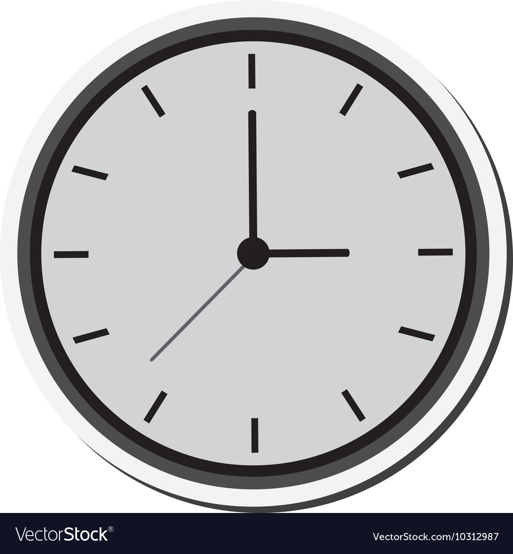 Wall clock icon Royalty Free Vector Image - VectorStock