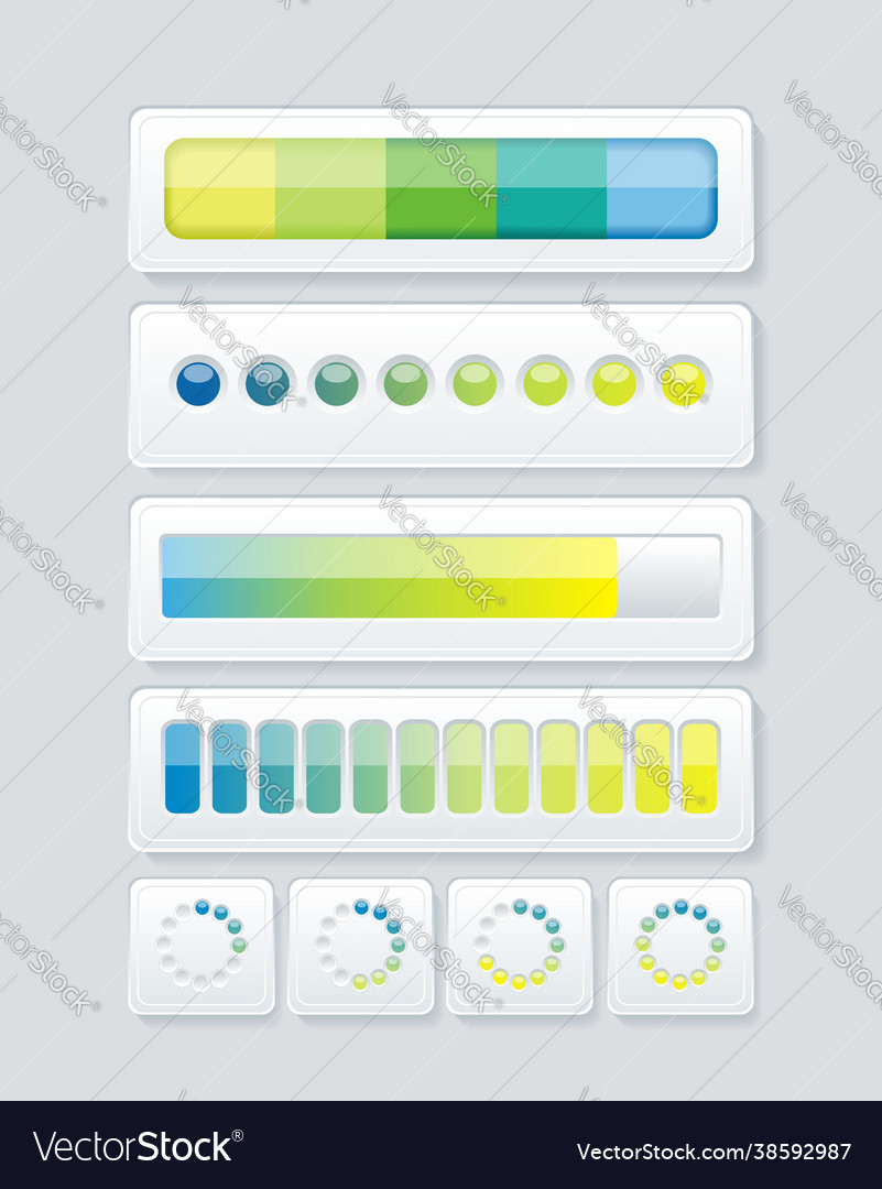 Web panel widget design for upload services Vector Image