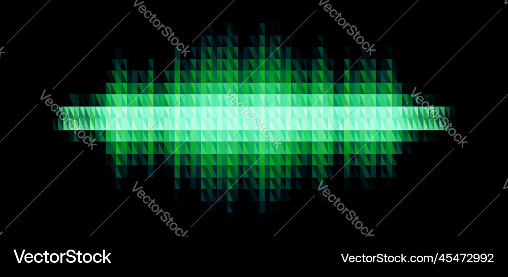 Audio or music shiny sound waveform Royalty Free Vector