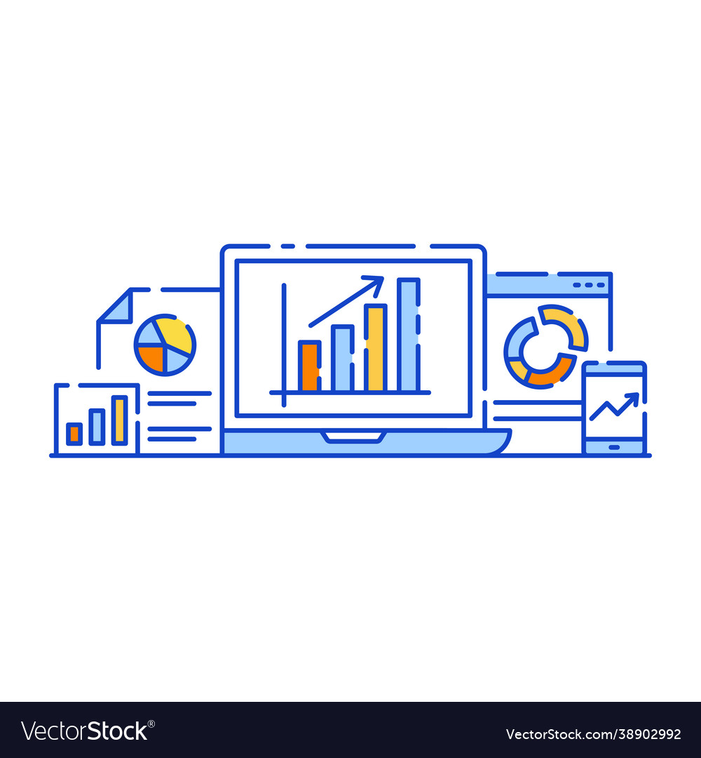Data analysis Royalty Free Vector Image - VectorStock