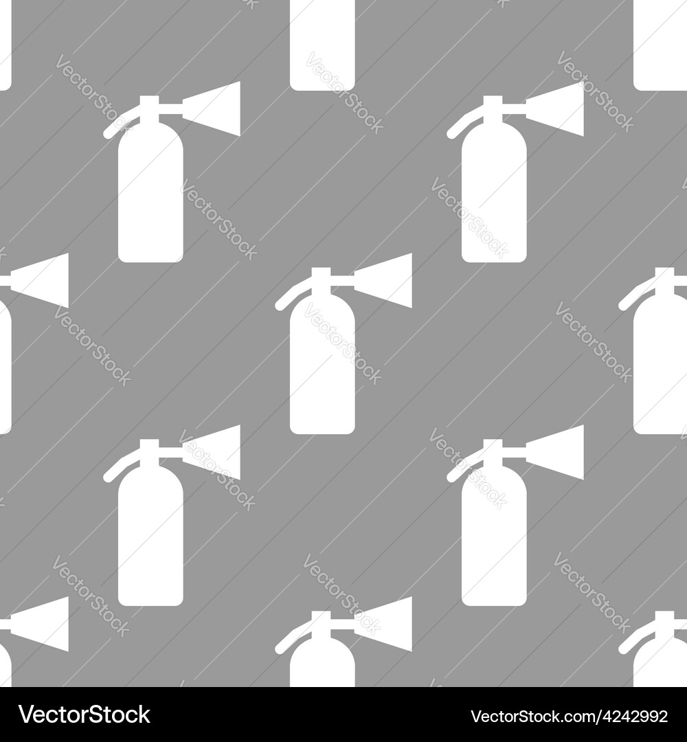 Fire extinguisher seamless pattern Royalty Free Vector Image
