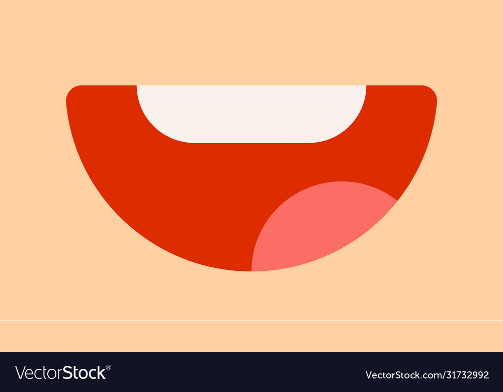 Open mouth drone wireless icon flat Royalty Free Vector