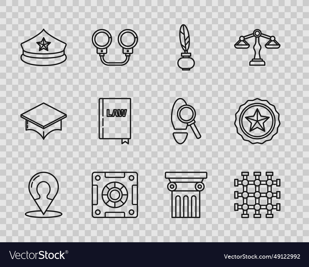 Set line map marker with a silhouette of person Vector Image Set line map marker with a silhouette of person Vector Image