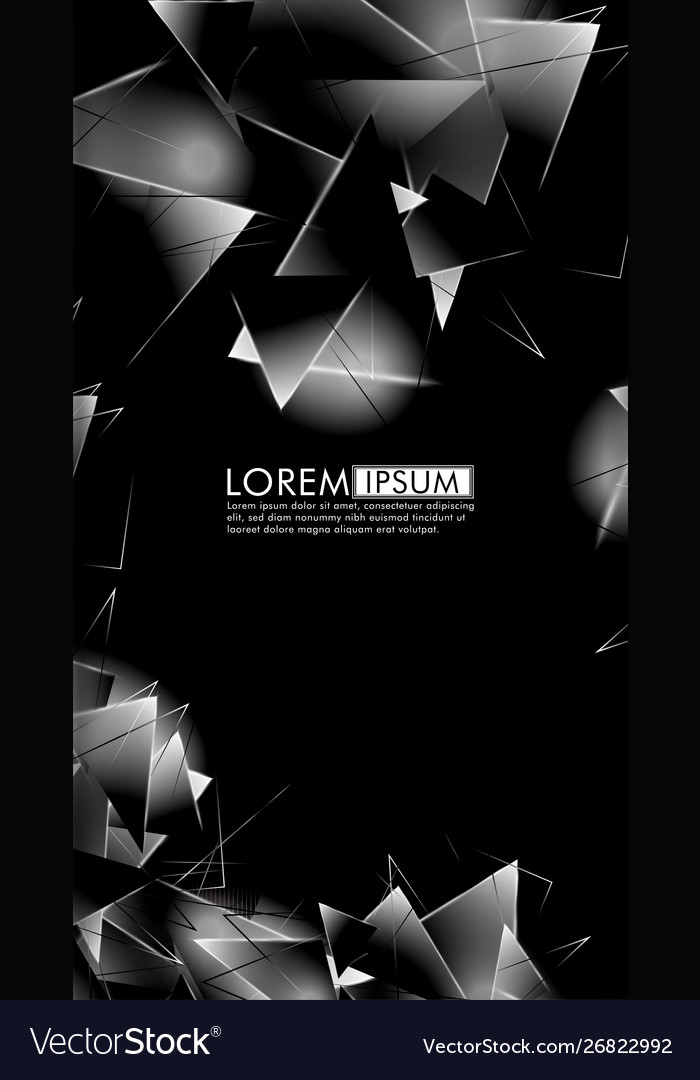 Vertical triangle background abstract composition Vector Image