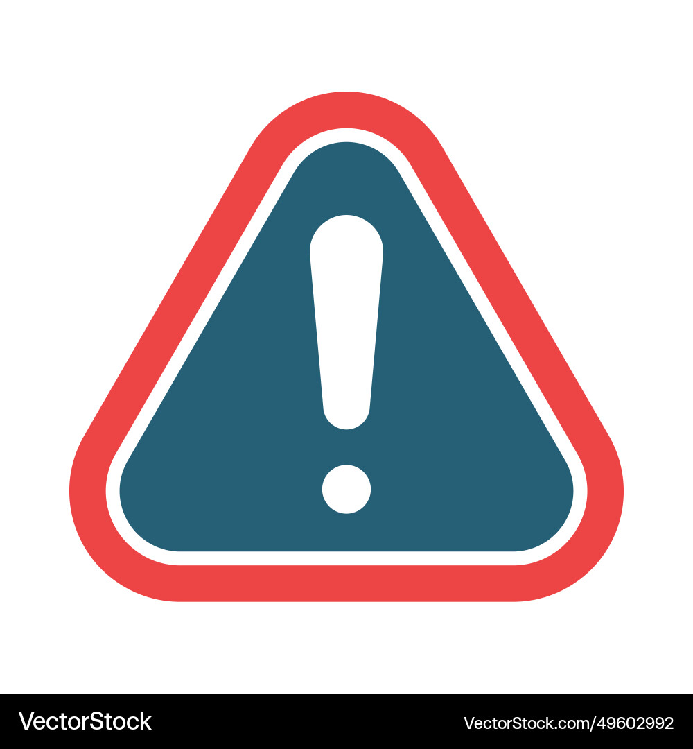 Warning glyph two color icons for personal Vector Image