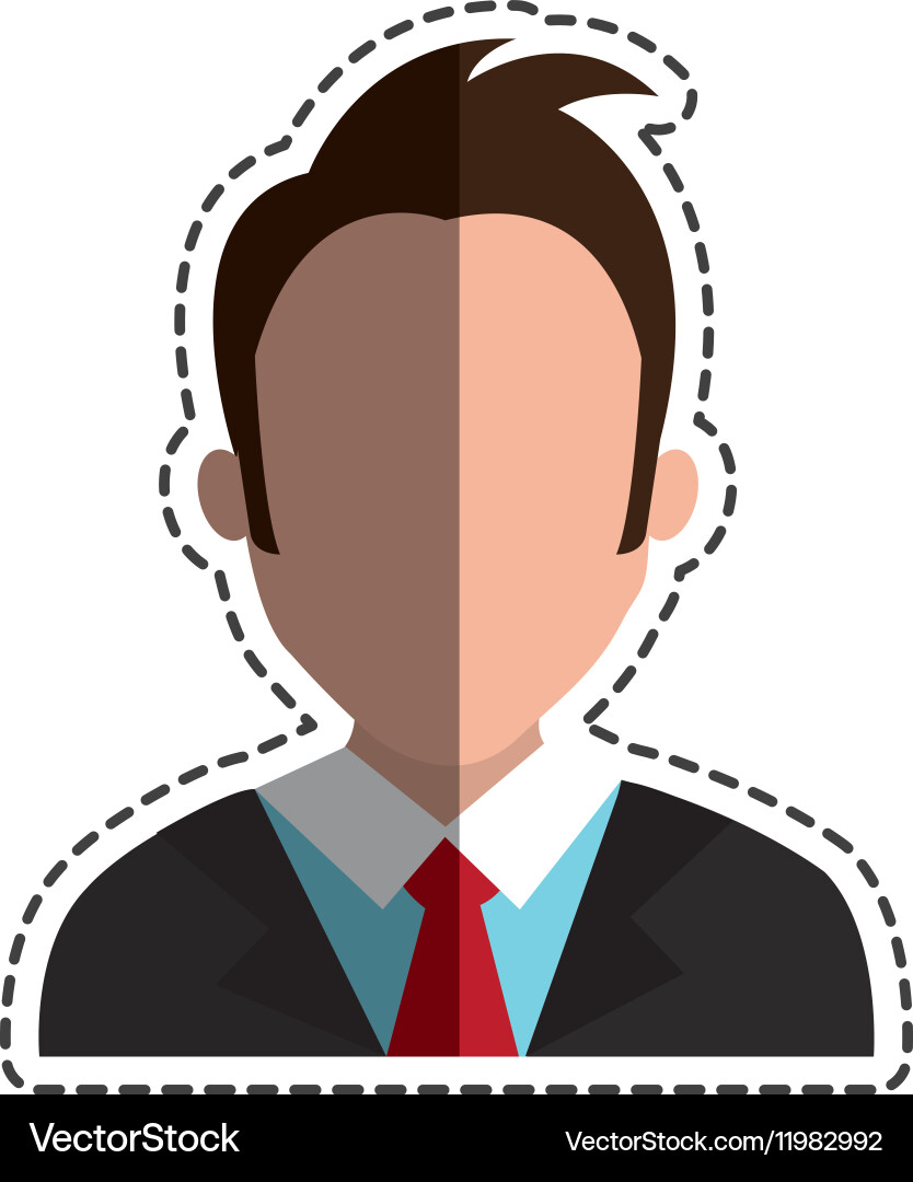 Young man male avatar Royalty Free Vector Image
