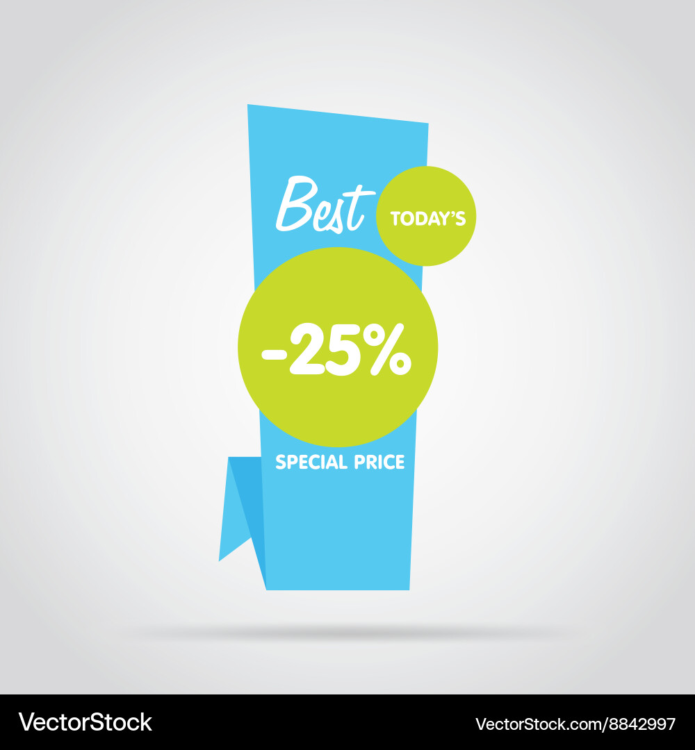 Abstract isolated badge label or sticker Vector Image