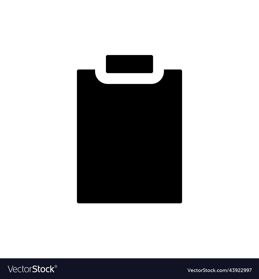 Blank tablet black glyph ui icon Royalty Free Vector Image