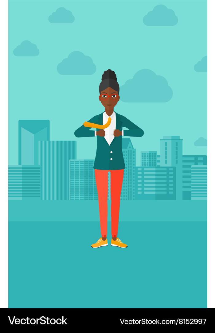 Business woman taking off jacket Royalty Free Vector Image
