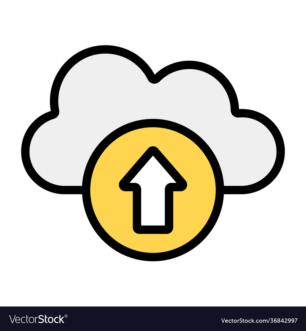 Cloud uploading Royalty Free Vector Image - VectorStock Cloud uploading Royalty Free Vector Image - VectorStock