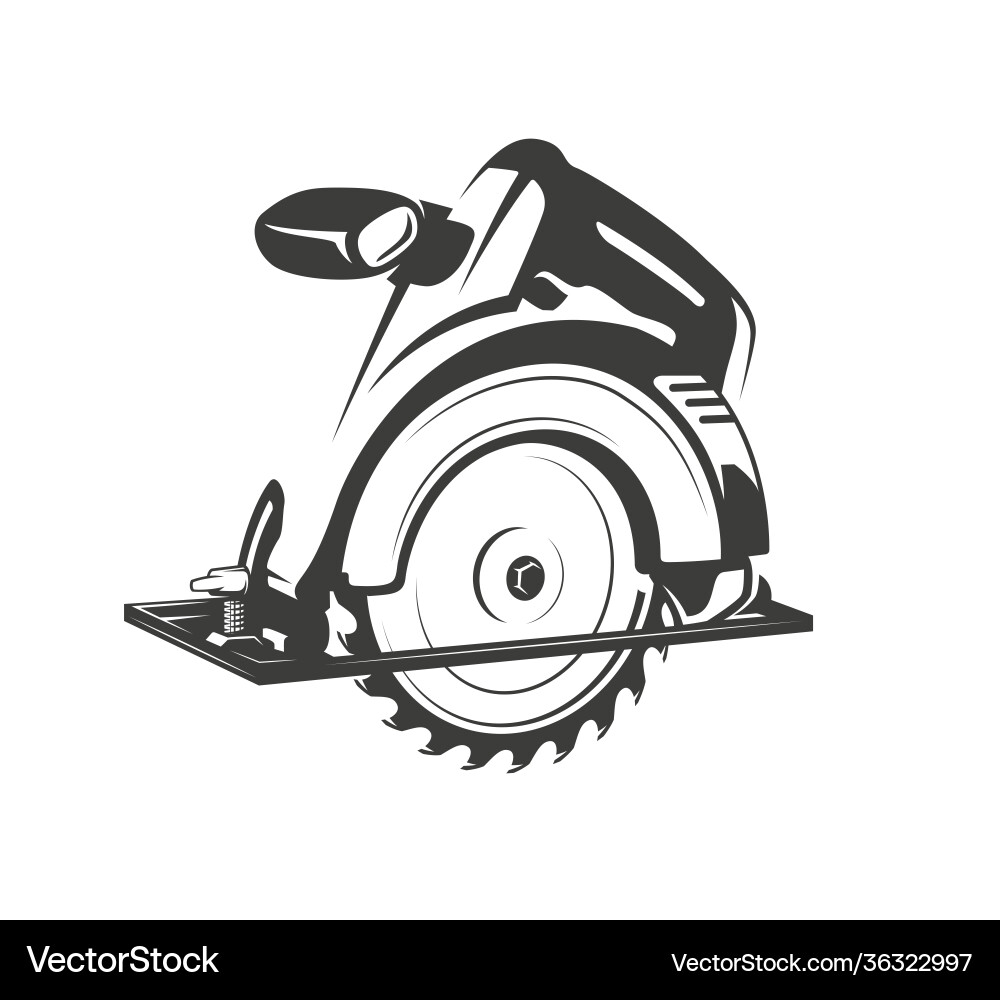 Electric saw isolated on white background Vector Image