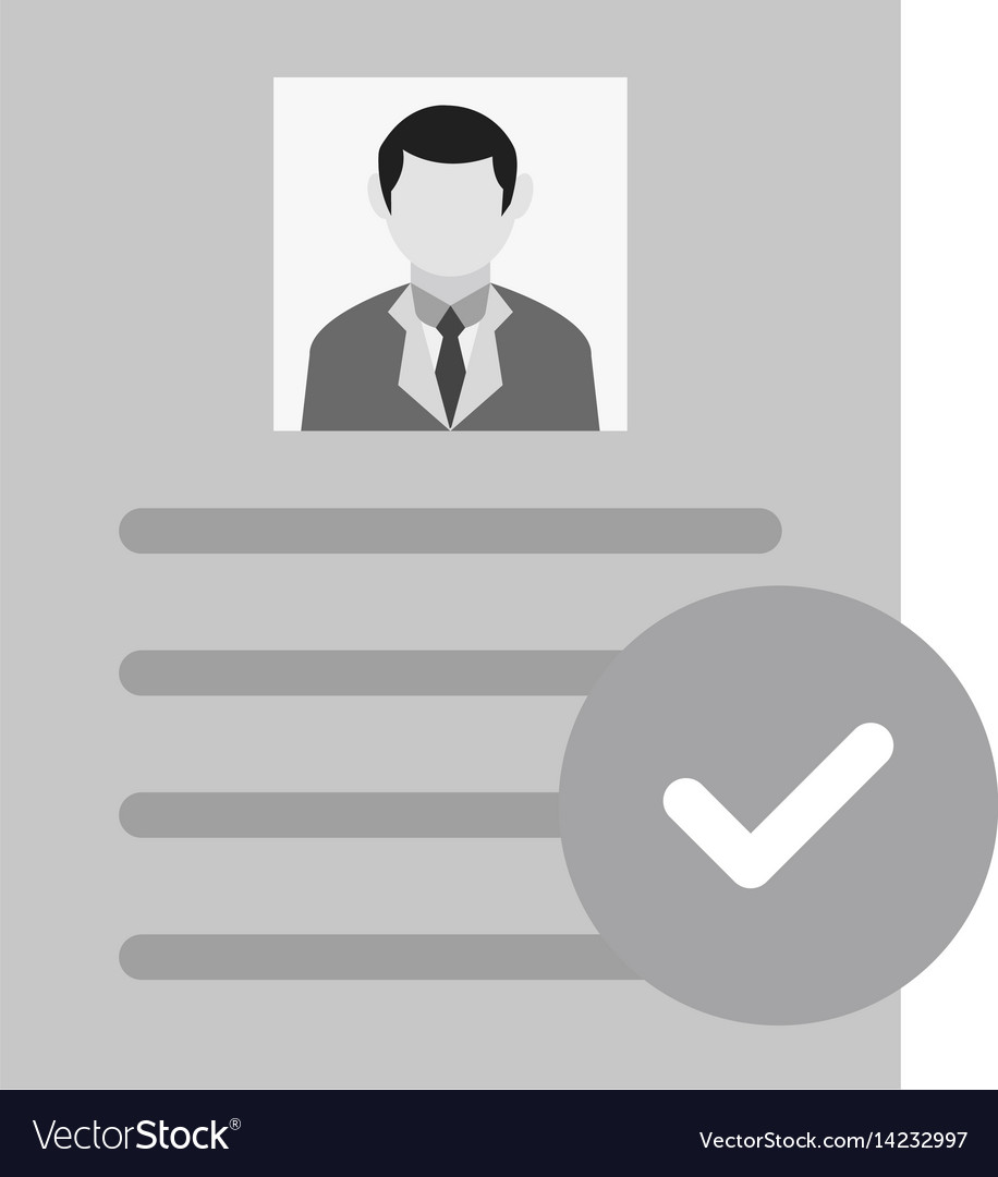 Valid user profile Royalty Free Vector Image - VectorStock