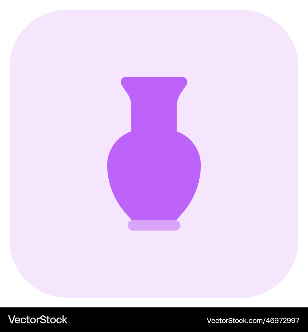Vase a decorative jar without handles Royalty Free Vector