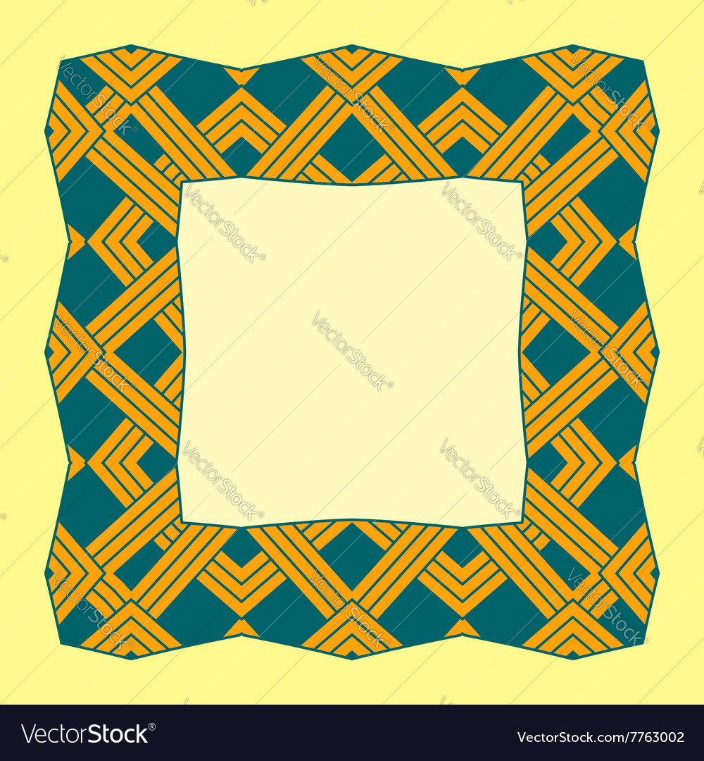 A square frame from abstract element Royalty Free Vector