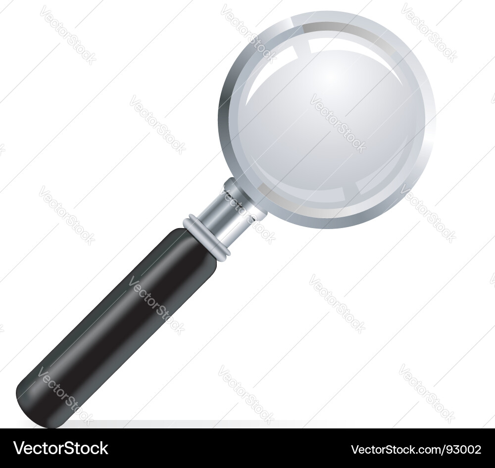 Beautiful of a magnifier Royalty Free Vector Image