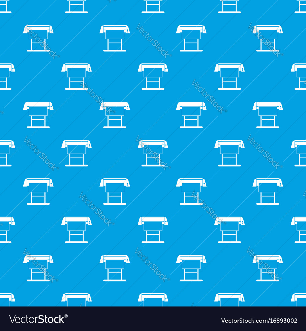 Large format inkjet printer pattern seamless blue Vector Image