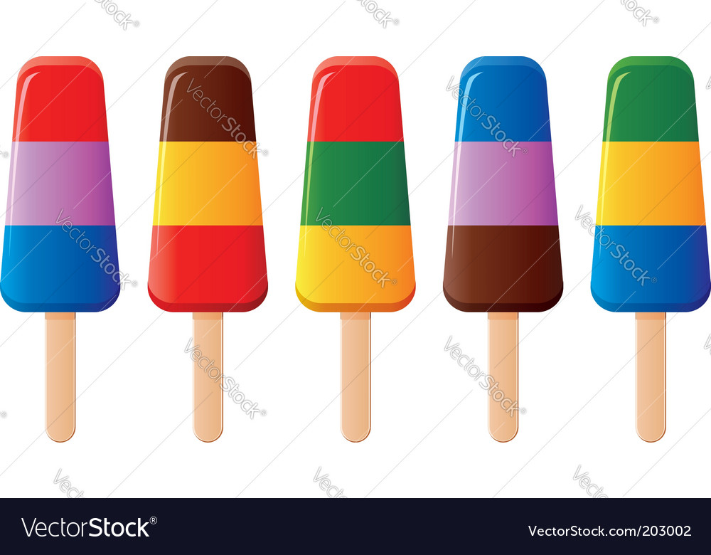 Popsicle Royalty Free Vector Image - VectorStock
