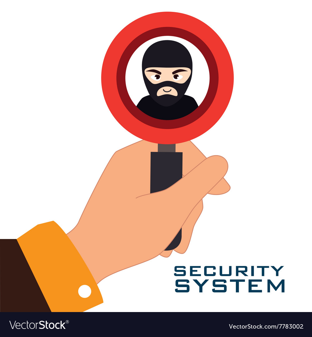 Security system design Royalty Free Vector Image