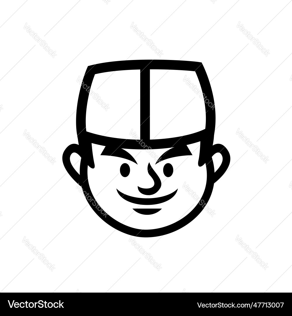 Chef japan restaurant mascot logo icon design Vector Image