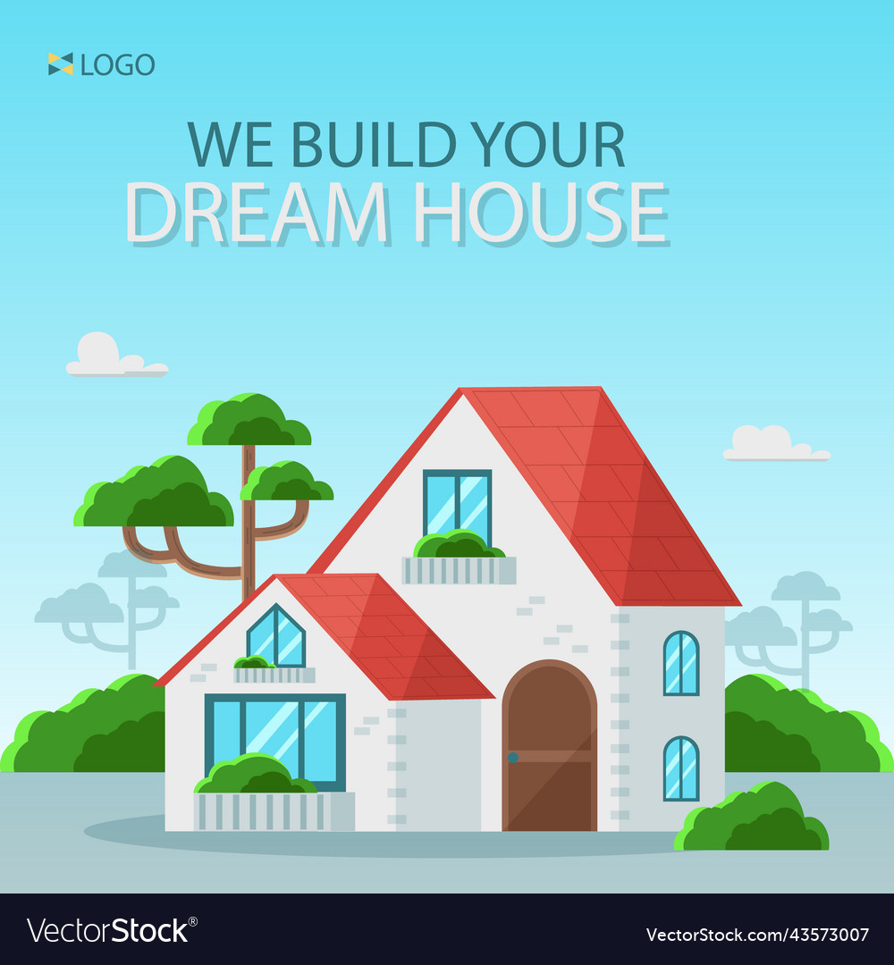 Flat construction posts set Royalty Free Vector Image