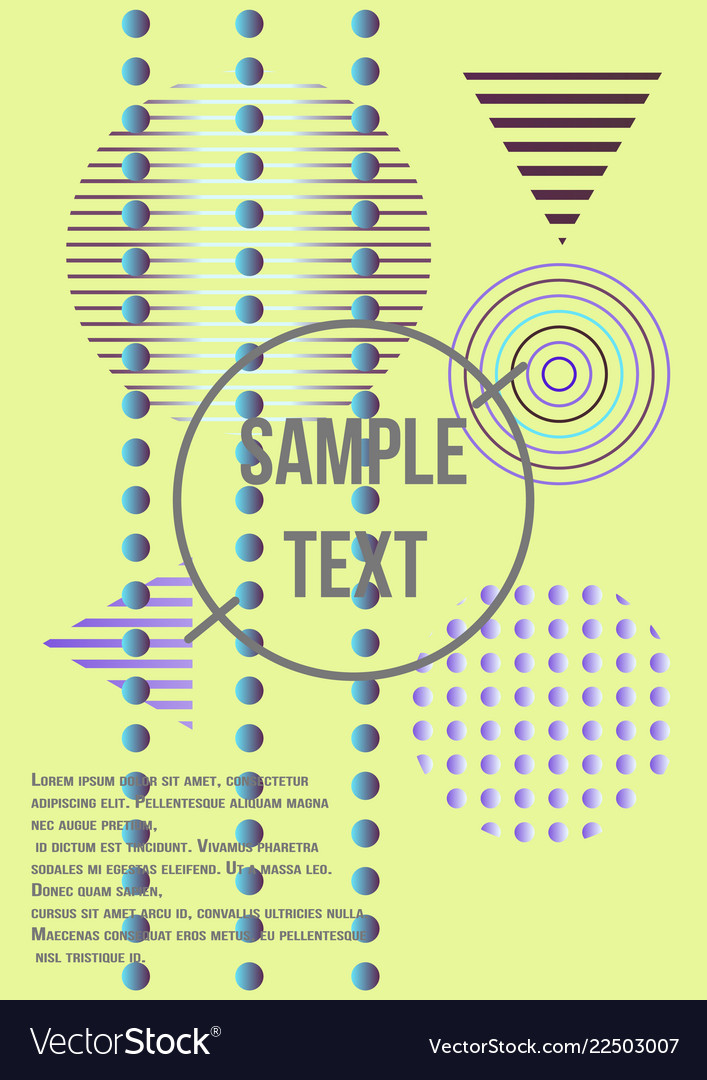 Minimum geometric coverage Royalty Free Vector Image