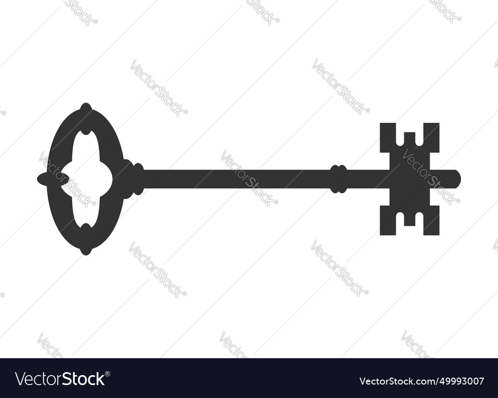 Old key icon Royalty Free Vector Image - VectorStock