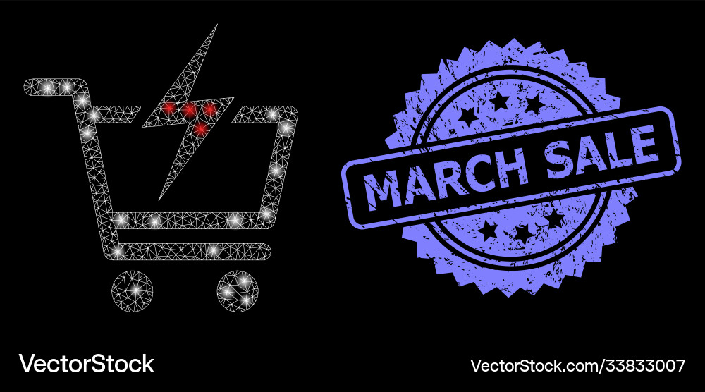 Rubber march sale stamp and bright web net instant