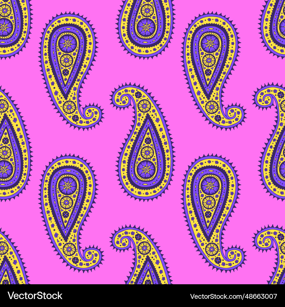 Purple Paisley Patterns