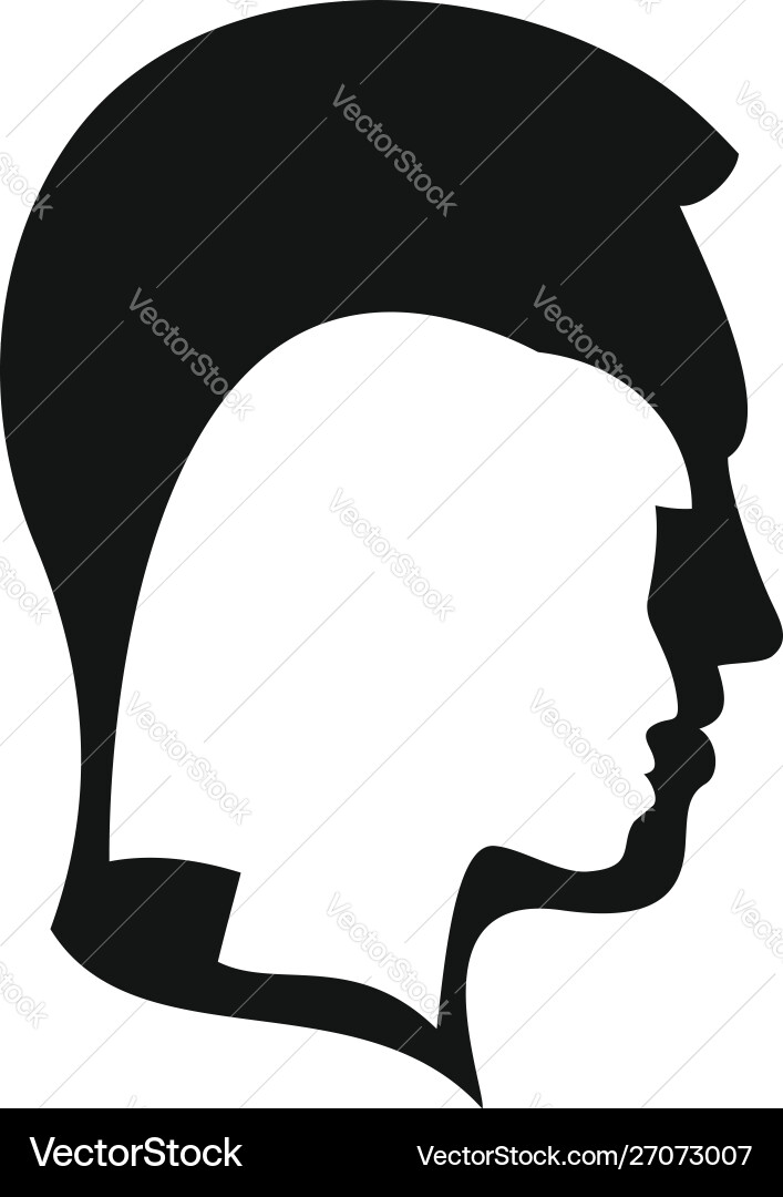 Transgender people icon simple style Royalty Free Vector
