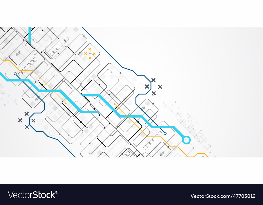 Abstract horizontal technology background Vector Image
