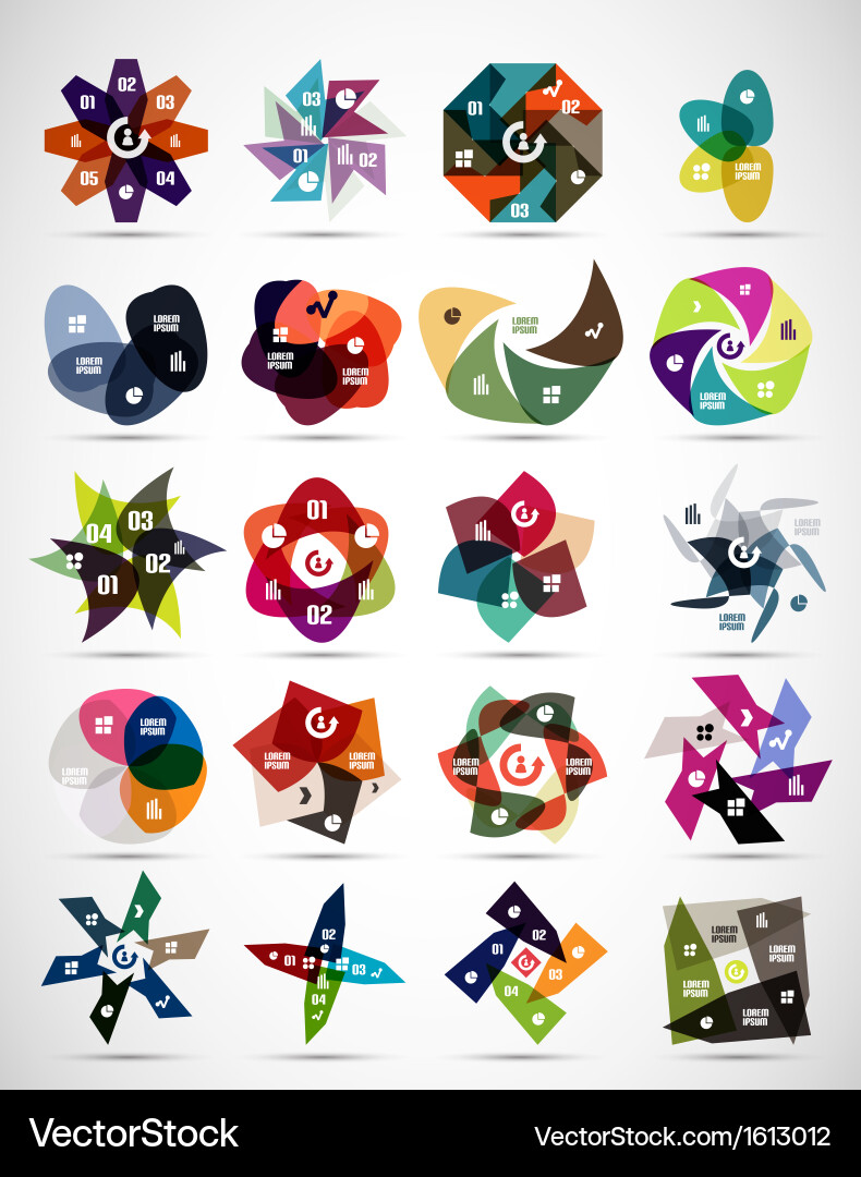 Abstract modern business concepts infographics Vector Image